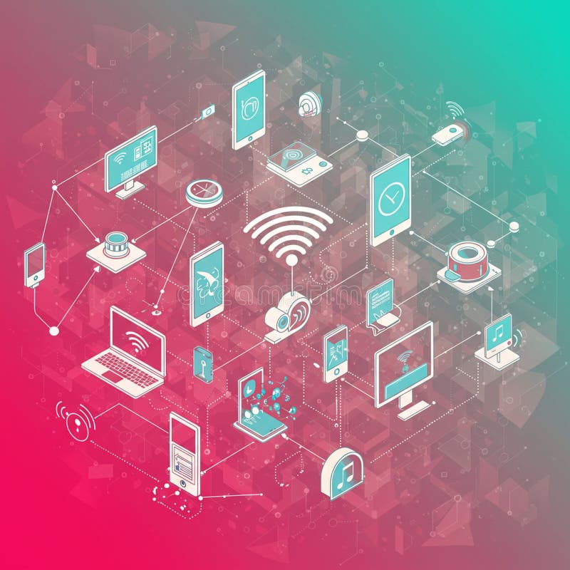 A Futuristic Illustration Depicting an Interconnected Network of ...