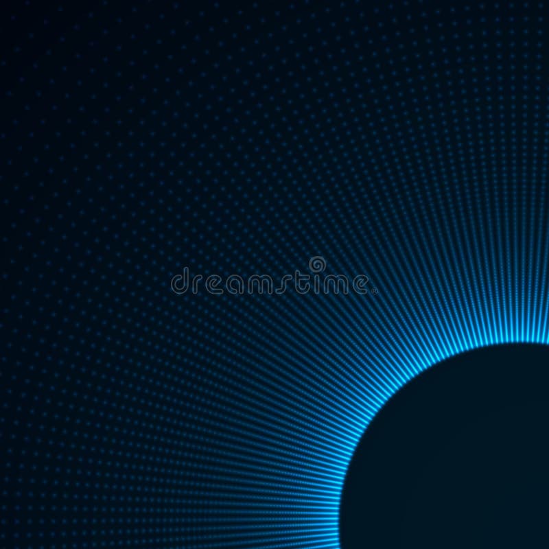 Futuristic Illustration with Shiny Rays Stock Vector - Illustration of ...