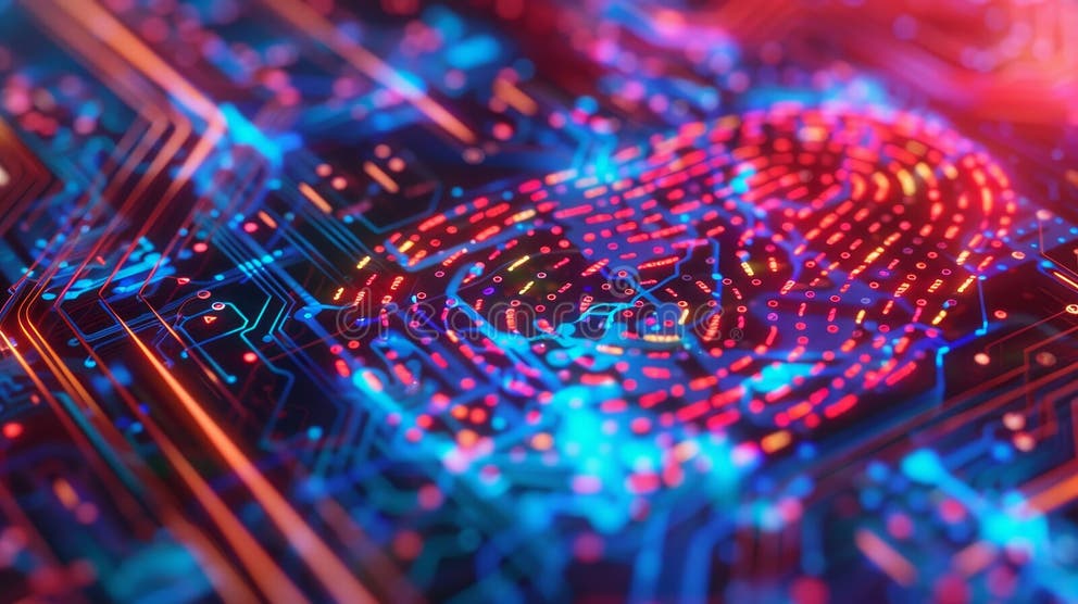 Futuristic Illustration of Voice Recognition Technology Merging Digital ...