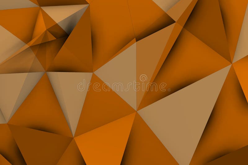 Orange Shadows of Squares with 3d Effect Stock Illustration ...