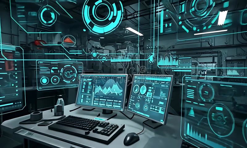 AI-Powered Smart Factory Control Stock Footage - Video of modern ...