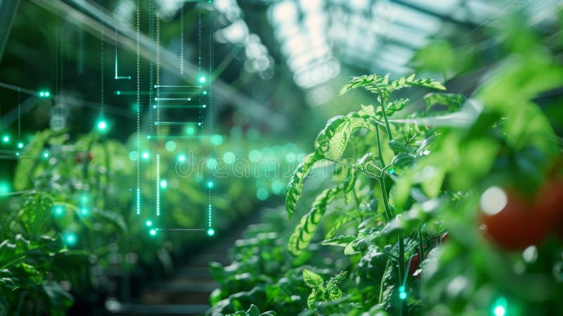 A Futuristic Image of a Fully Automated Irrigation System with Sensors ...