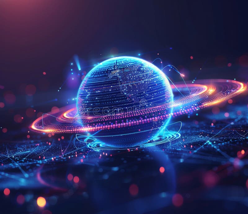 Abstract Network Lines Connected Nodes Light Blue Gradient Background ...