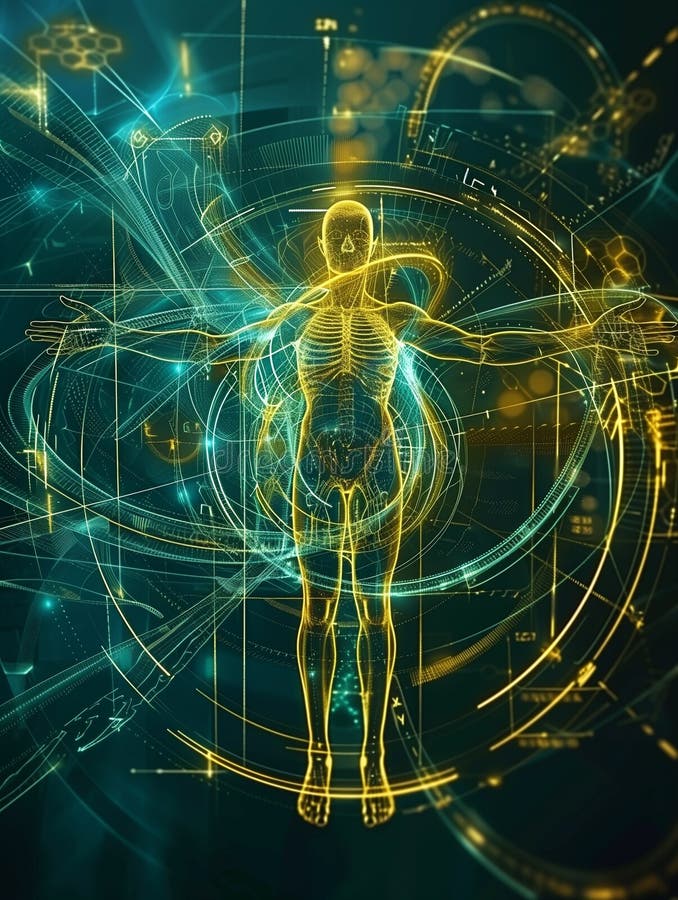 A Digital Human Brain with Glowing Neural Connections. Perfect for ...