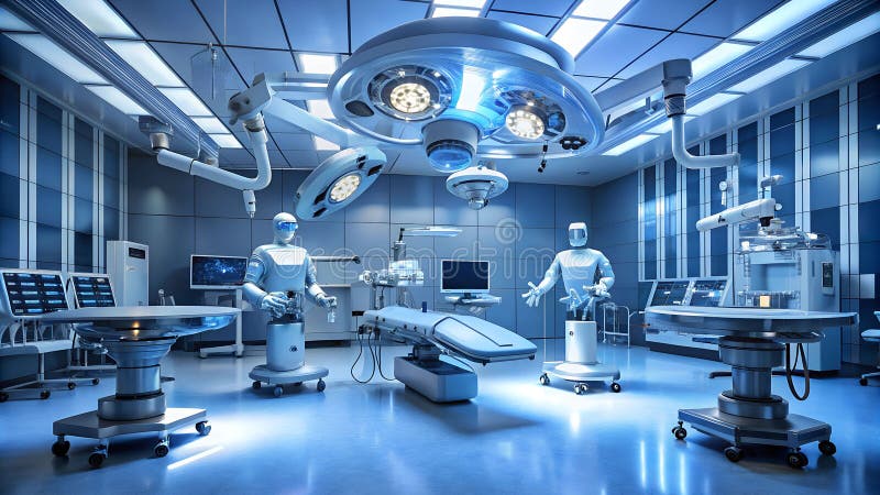 Futuristic Robotic Surgery in a High-Tech Operating Room - Advanced ...