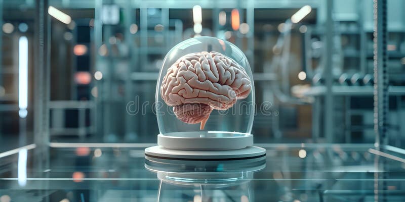 Futuristic Image Showcasing Human Brain Visualization in Advanced ...