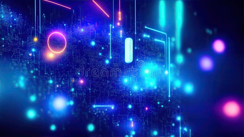 A Futuristic Image Showing the Development of AI Technology from Its ...