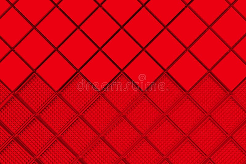 Futuristic Industrial Background Made from Red Square Shapes Stock ...