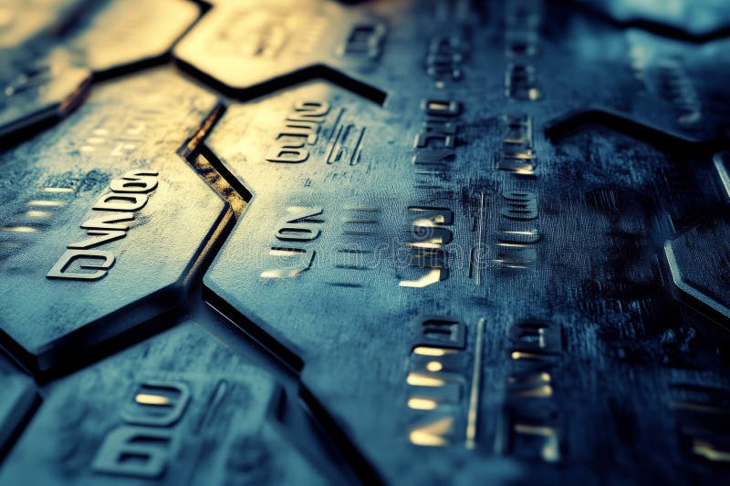 Futuristic Industrial 3d Background Featuring Hexagonal Metal Plates ...