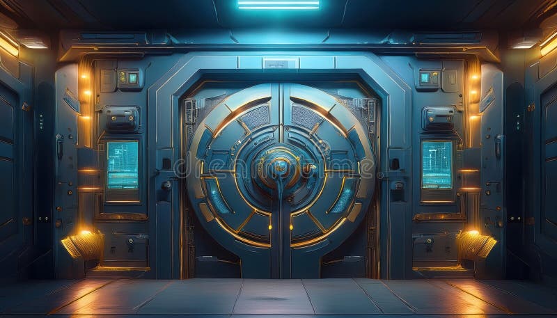 Futuristic Industrial Design Featuring a Large Stock Photo - Image of ...