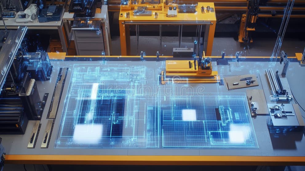 Futuristic Industrial Engineering Using Augmented Reality Projection on ...