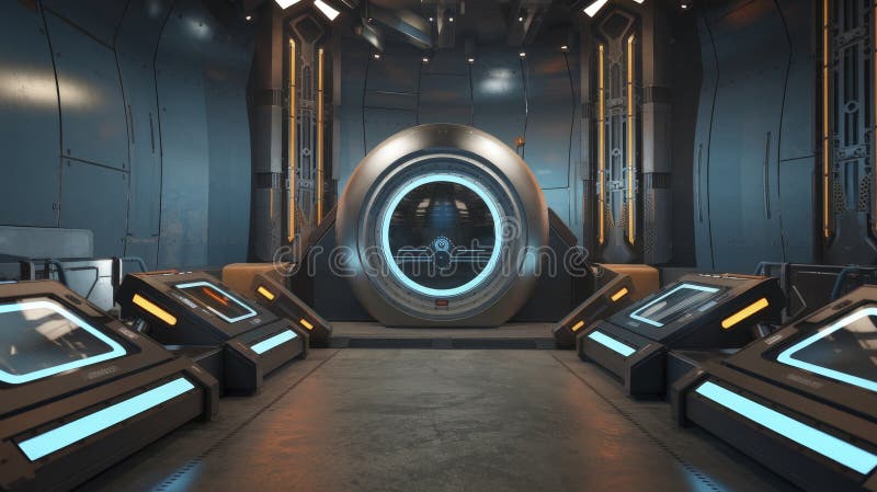 Futuristic Industrial Lab a High-tech Showcase of Advanced Technology ...