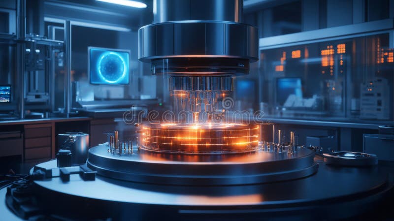 Futuristic Industrial Machine in a Modern Laboratory Setting Stock ...