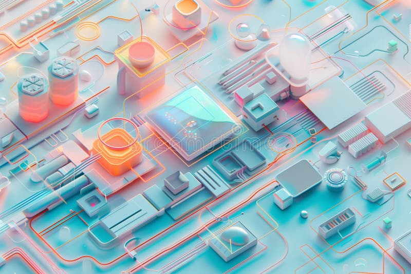 Futuristic Industrial Plant Technology and Innovation Modern ...