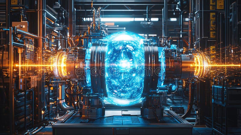 Science Fiction Energy Core Device Stock Illustration - Illustration of ...