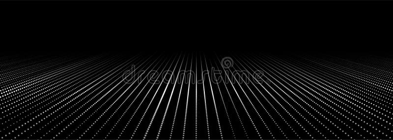 Futuristic Infinity Flow of Particles. Vector Wave Background with ...