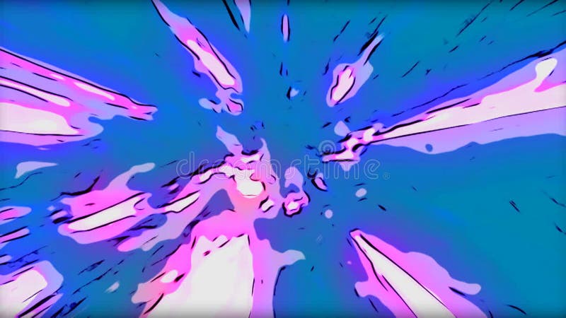 Futuristic Infinity Inside Rotating Tunnel. Motion. Flying through ...