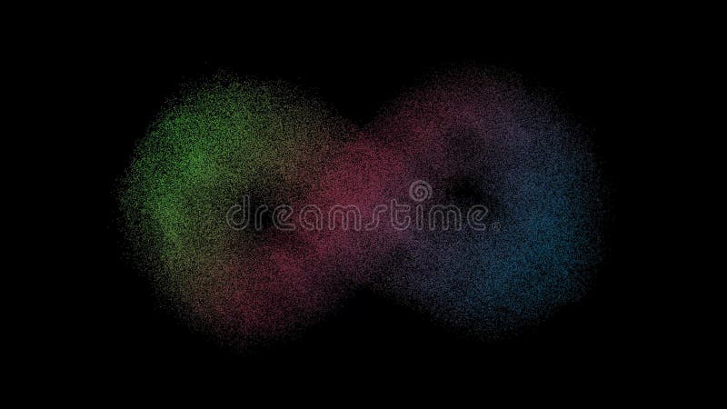 Futuristic Infinity Symbol Waving. Icon Form of Infinite Rotating ...