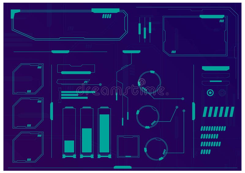 Futuristic Infographic Element Stock Vector - Illustration of concept ...