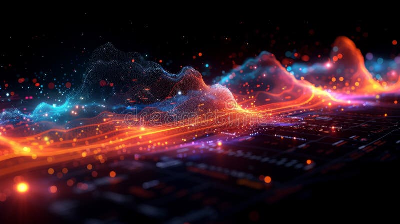 The Futuristic Infographic Showcases a Dynamic MA Deal Chart Depicting ...