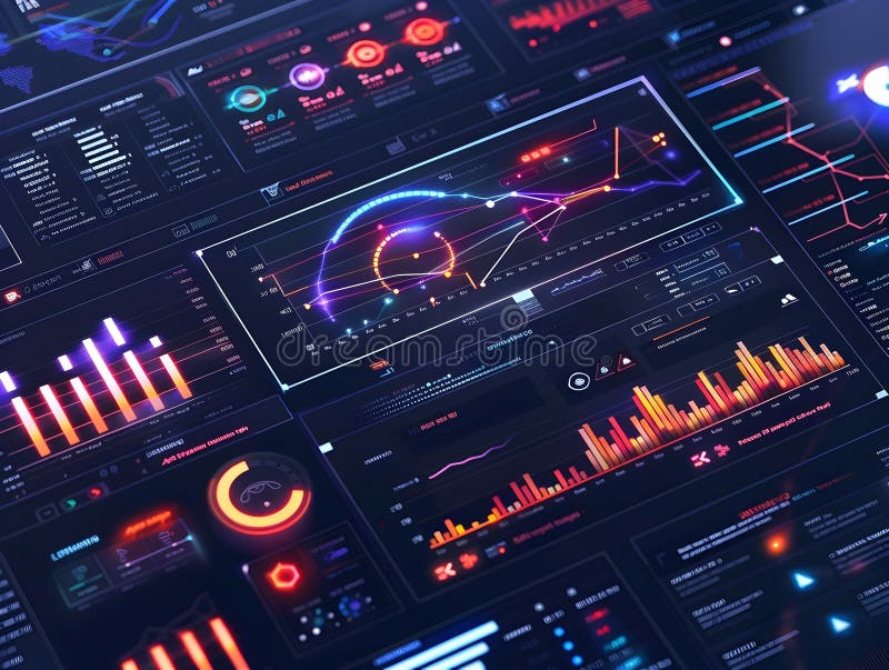 Futuristic Visualizations Stock Illustrations – 947 Futuristic ...