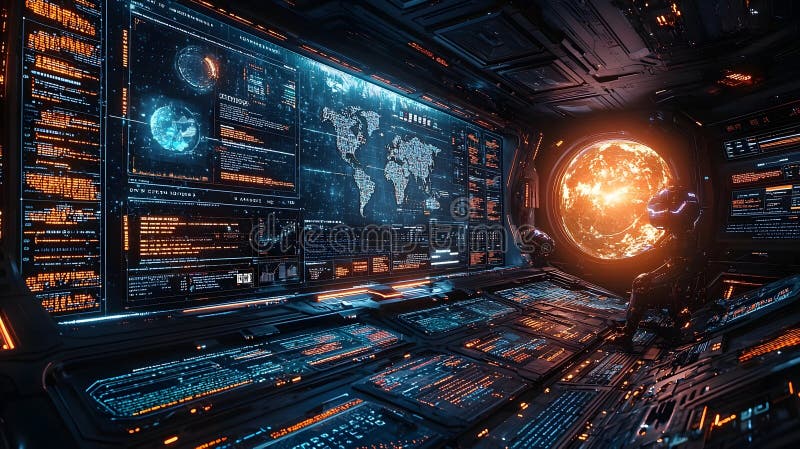 Futuristic Infographics Engaging in Dynamic Data Visualization Stock ...