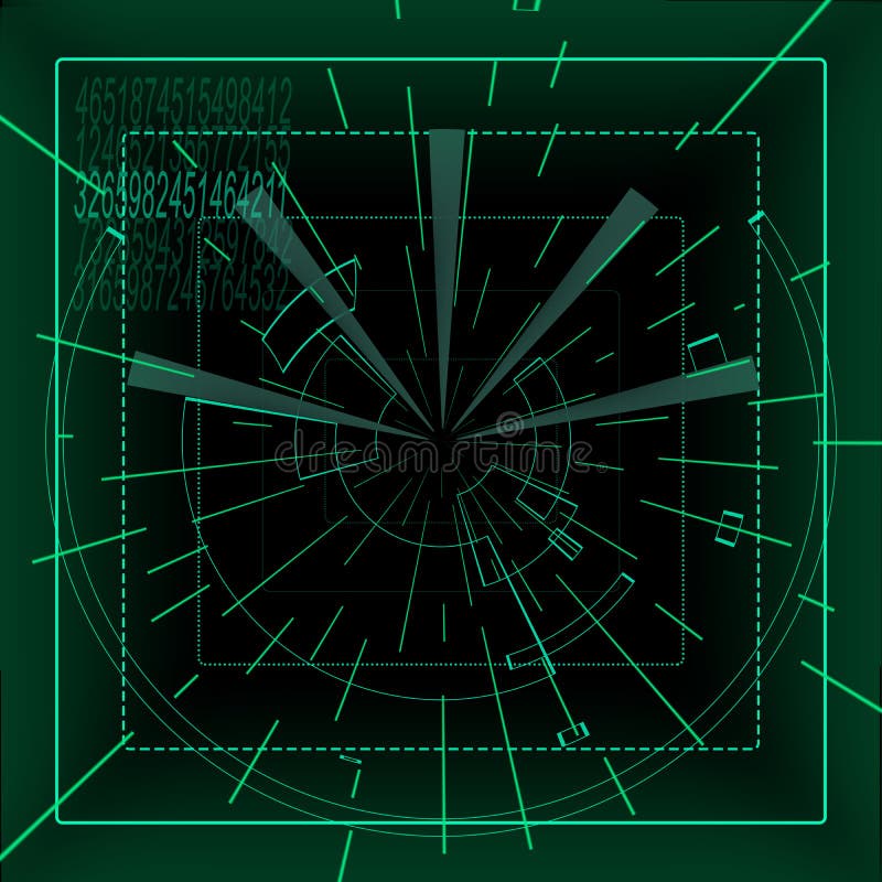 Futuristic Instrument Panel Stock Illustration - Illustration of design ...