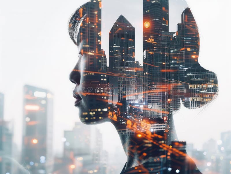 Futuristic Integration. Emerging Technologies Concept Stock ...