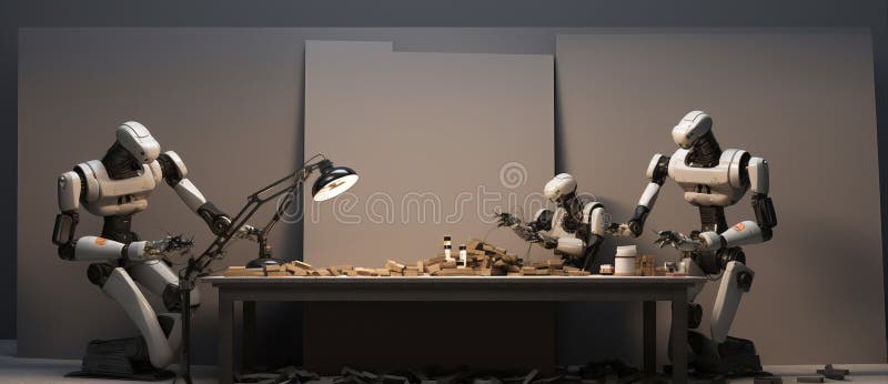 Futuristic Intelligence Technology Science Mechanical Cyborg Android ...