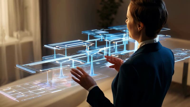 Futuristic Interaction with Holographic Architectural Interface in ...