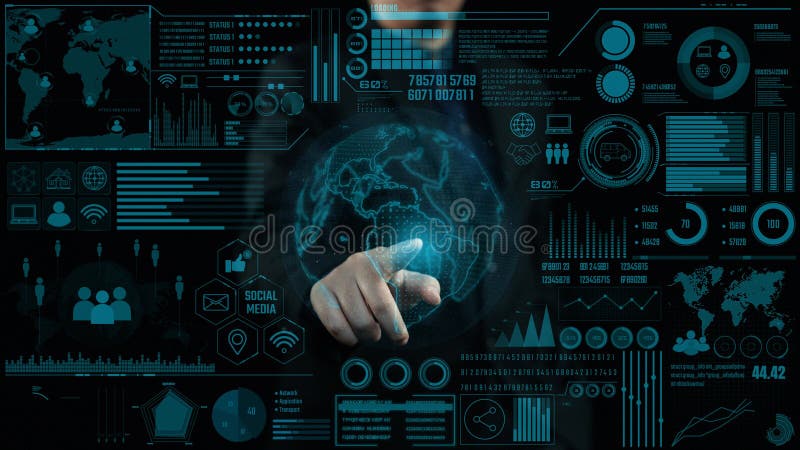 Futuristic Interactive Data Visualization and Communication Interface ...