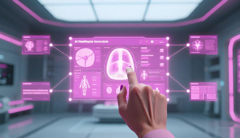 Futuristic Interactive Medical Interface Stock Footage - Video of ...