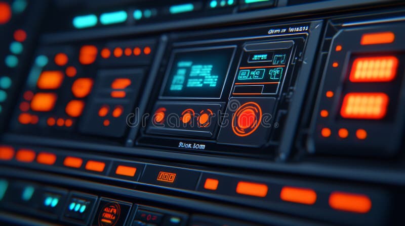 Futuristic Interface with Bright Controls in a Virtual Escape Room ...