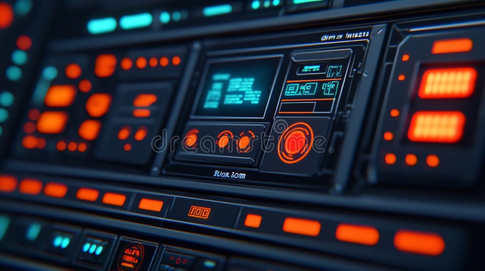 Futuristic Interface with Bright Controls in a Virtual Escape Room ...