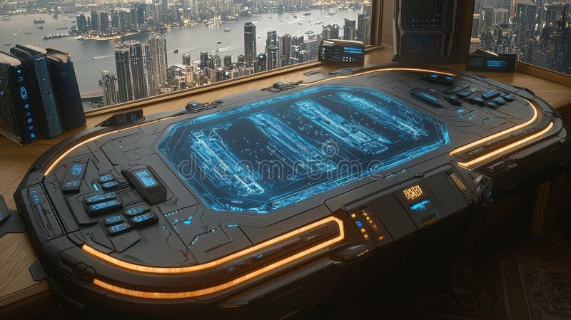 Futuristic Interface stock illustration. Illustration of user - 338832690