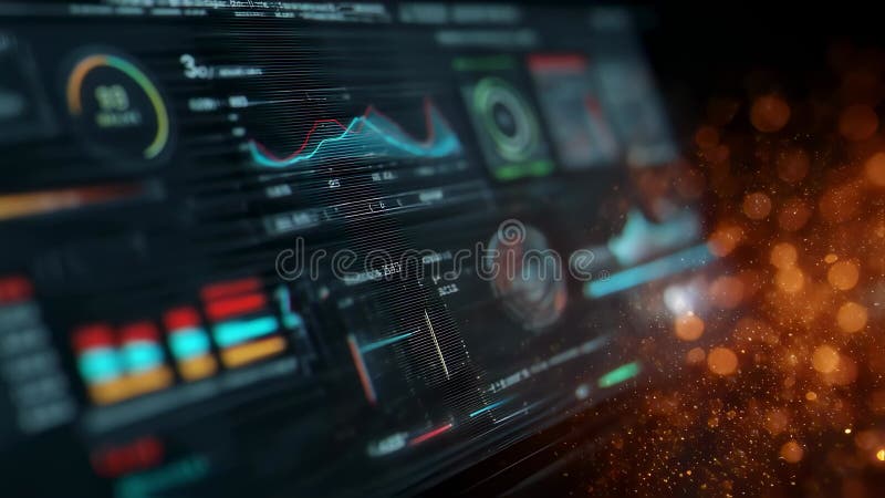 Futuristic Interface/Digital Screen/Detailed Abstract Background Stock ...