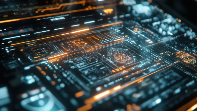 Holographic Sci-Fi Futuristic Vibe Abstract Shiny Background Stock ...