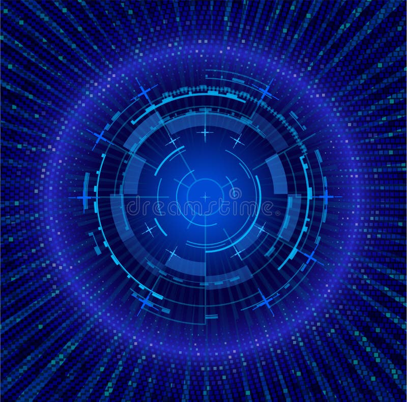 Futuristic Interface Funnel. Techno Illustration. Stock Vector ...