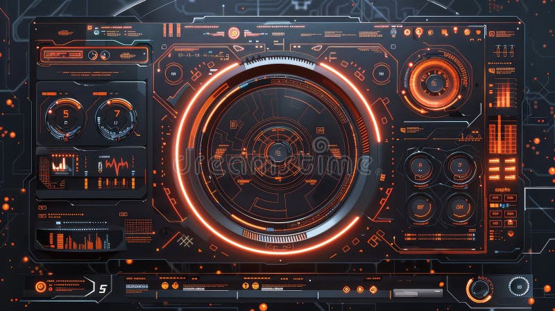 Futuristic Interface with Futuristic Elements: a High-Quality HUD ...