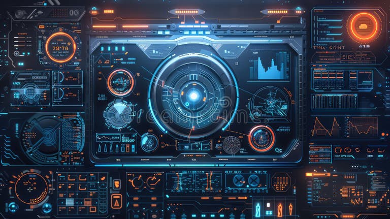 Futuristic Interface with Futuristic Elements: a High-Quality HUD ...
