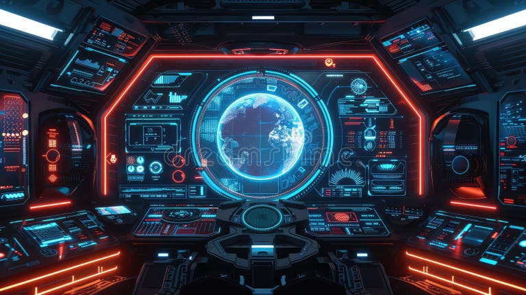 Futuristic Interface with Futuristic Elements: a High-Quality HUD ...