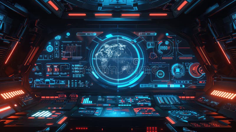 Futuristic Interface with Futuristic Elements: a High-Quality HUD ...