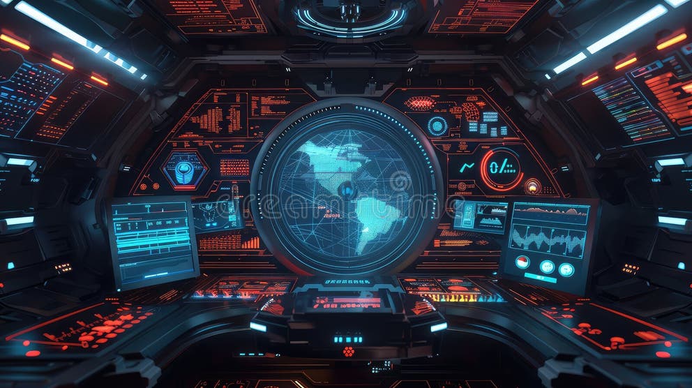 Futuristic Interface with Futuristic Elements: a High-Quality HUD ...