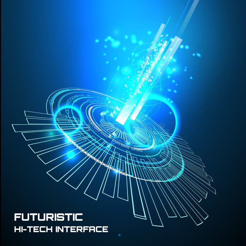 Futuristic Interface, HUD, Background Stock Vector - Illustration of ...
