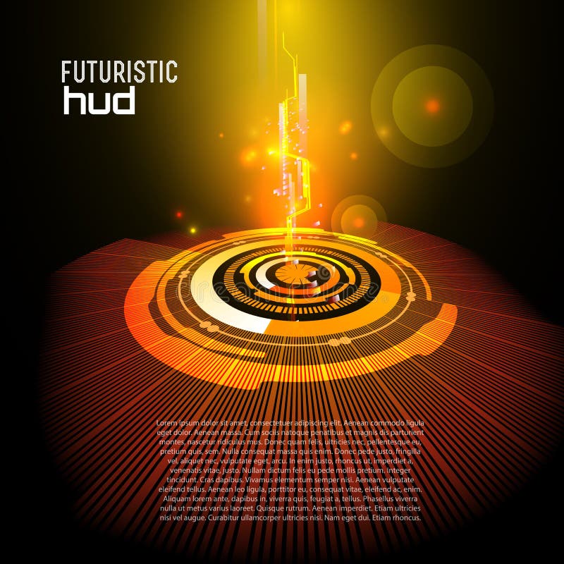 Futuristic Interface, HUD, Background Stock Vector - Illustration of ...