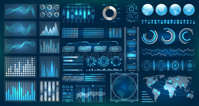 Futuristic Interface HUD Design, Infographic Elements,Tech and Science ...