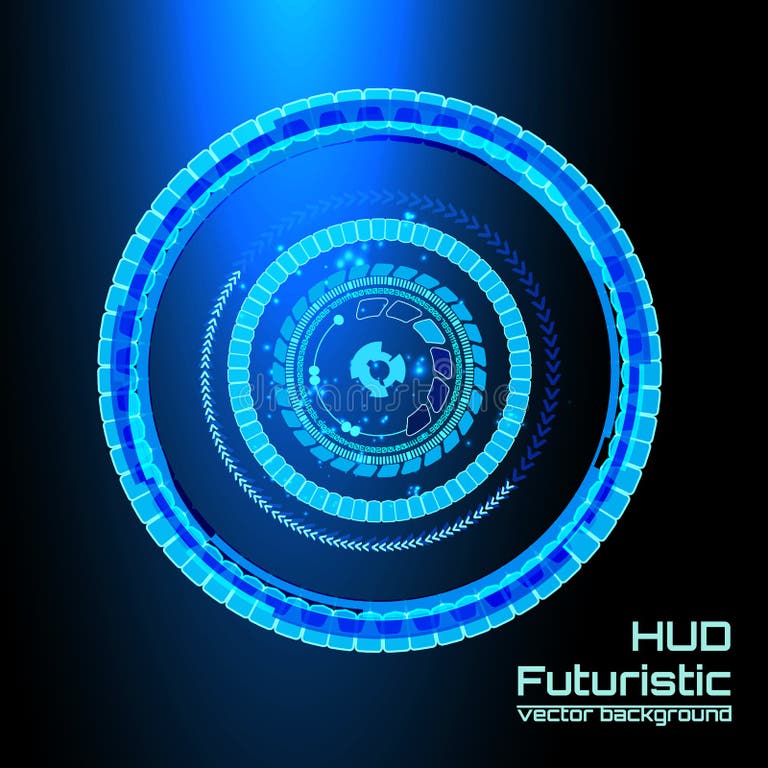 Futuristic Interface Infographics Hud Background Stock Illustrations ...