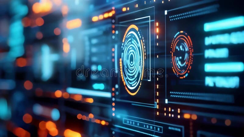 Futuristic Interface. Modern Technology Background. Abstract Cyber ...