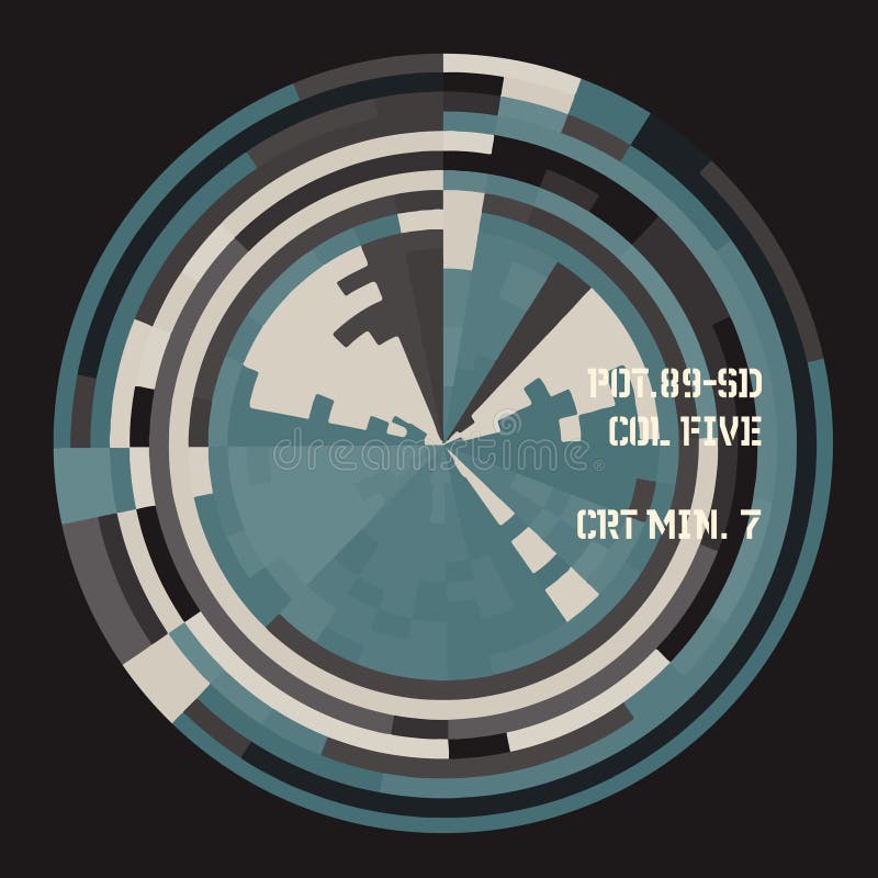 Futuristic Interface Radial Abstract 4 Stock Vector - Illustration of ...