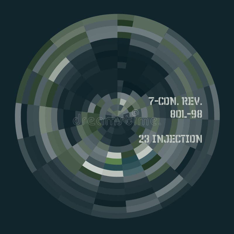 Futuristic Interface Radial Abstract 3 Stock Vector - Illustration of ...